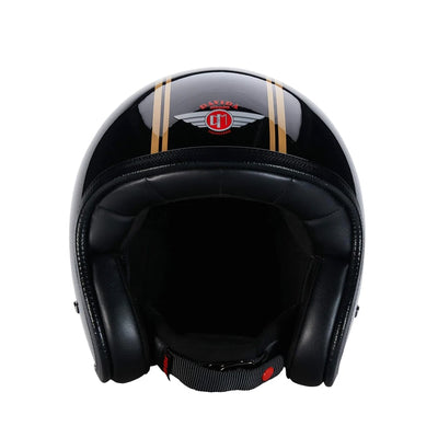95228 - Black Gold PS Davida Speedster v4 Open Face Helmet– Speedwear Ltd