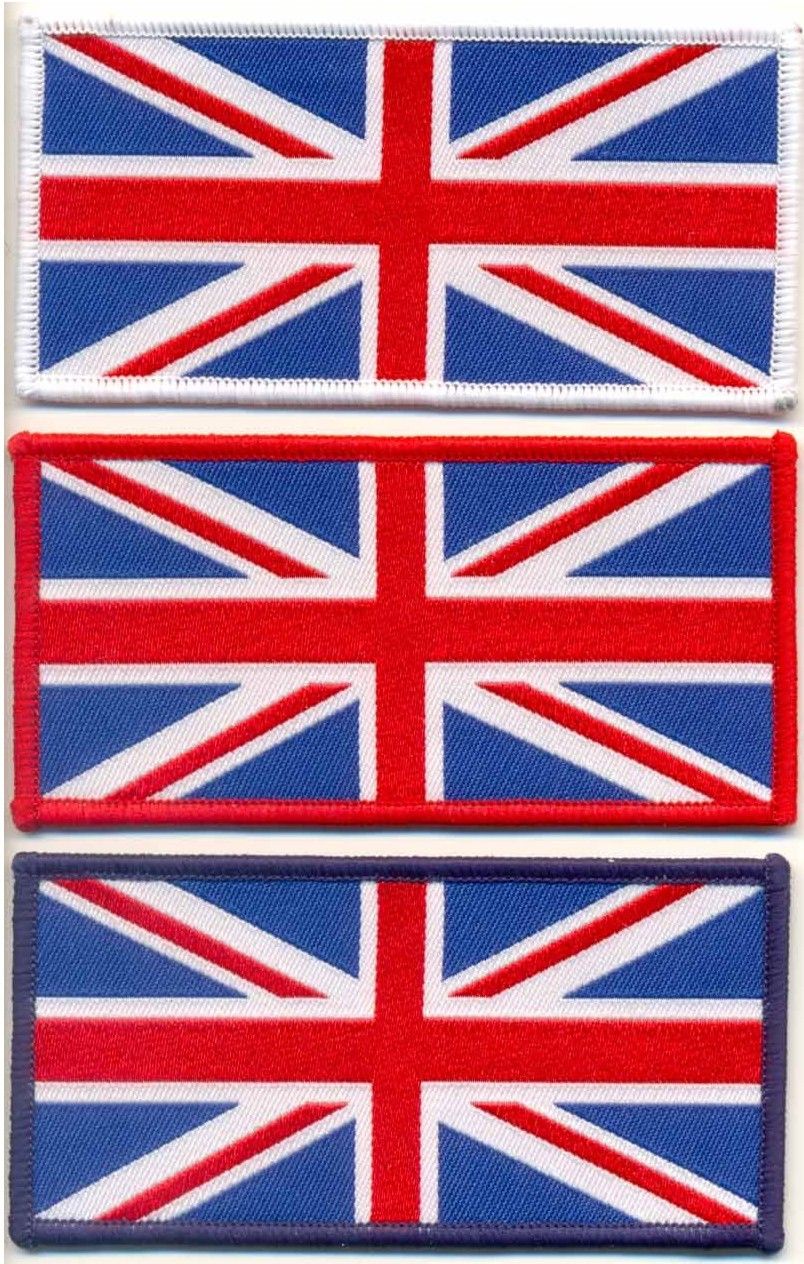 WOVEN UNION JACK IRON ON PATCH LARGE– Speedwear Ltd